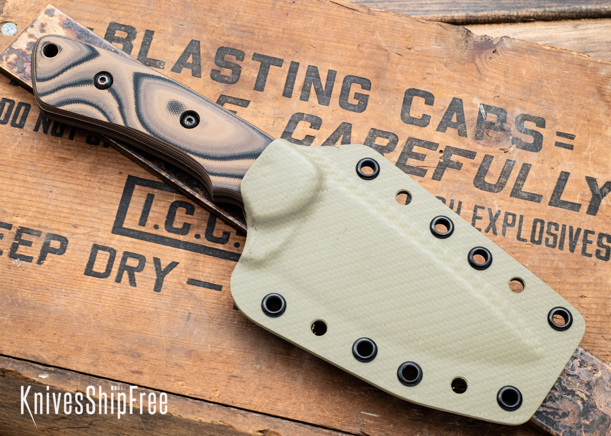 Triple J Knife Works: Sovereign - Desert Camo G-10