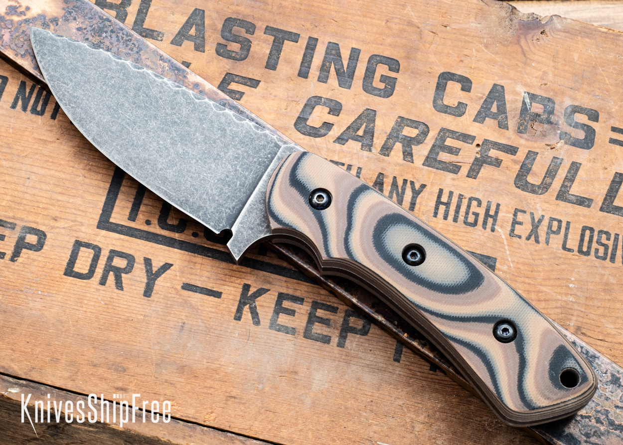Triple J Knife Works: Sovereign - Desert Camo G-10