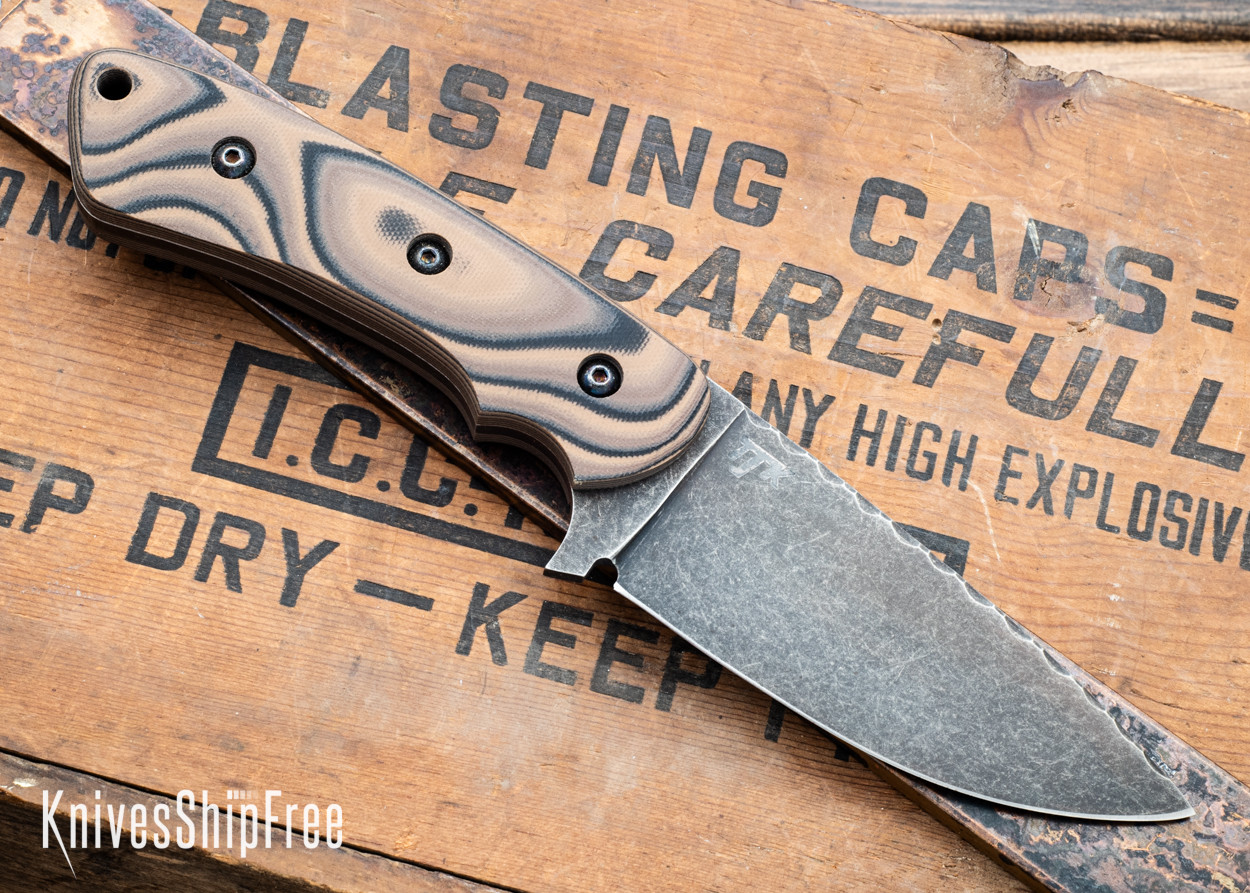 Triple J Knife Works: Sovereign - Desert Camo G-10