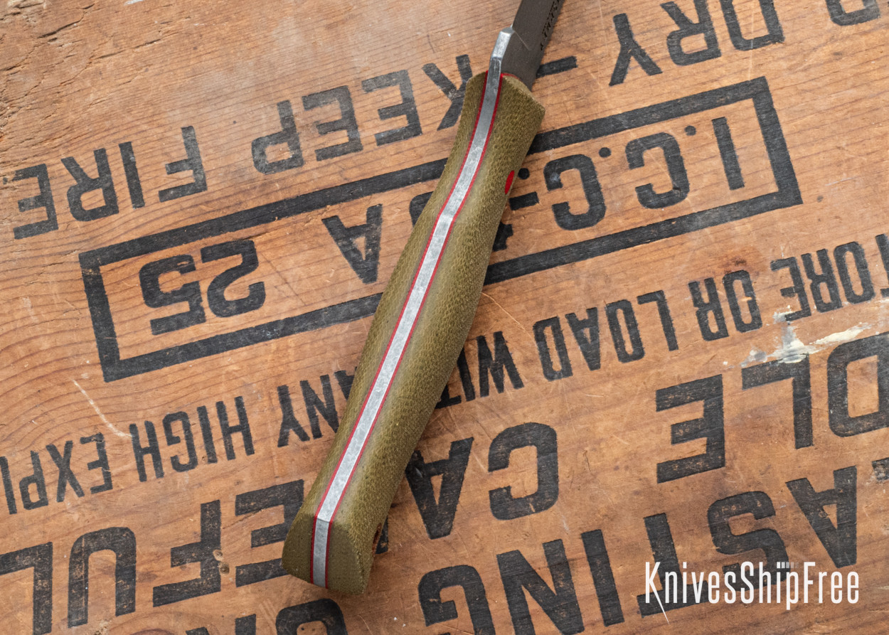 Osprey Knife & Tool: Harpoon Tipped Warthog - OD Green Micarta - Cherry ...