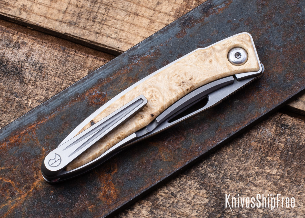Chris Reeve Knives: Mnandi - Box Elder Burl - CR30AL001