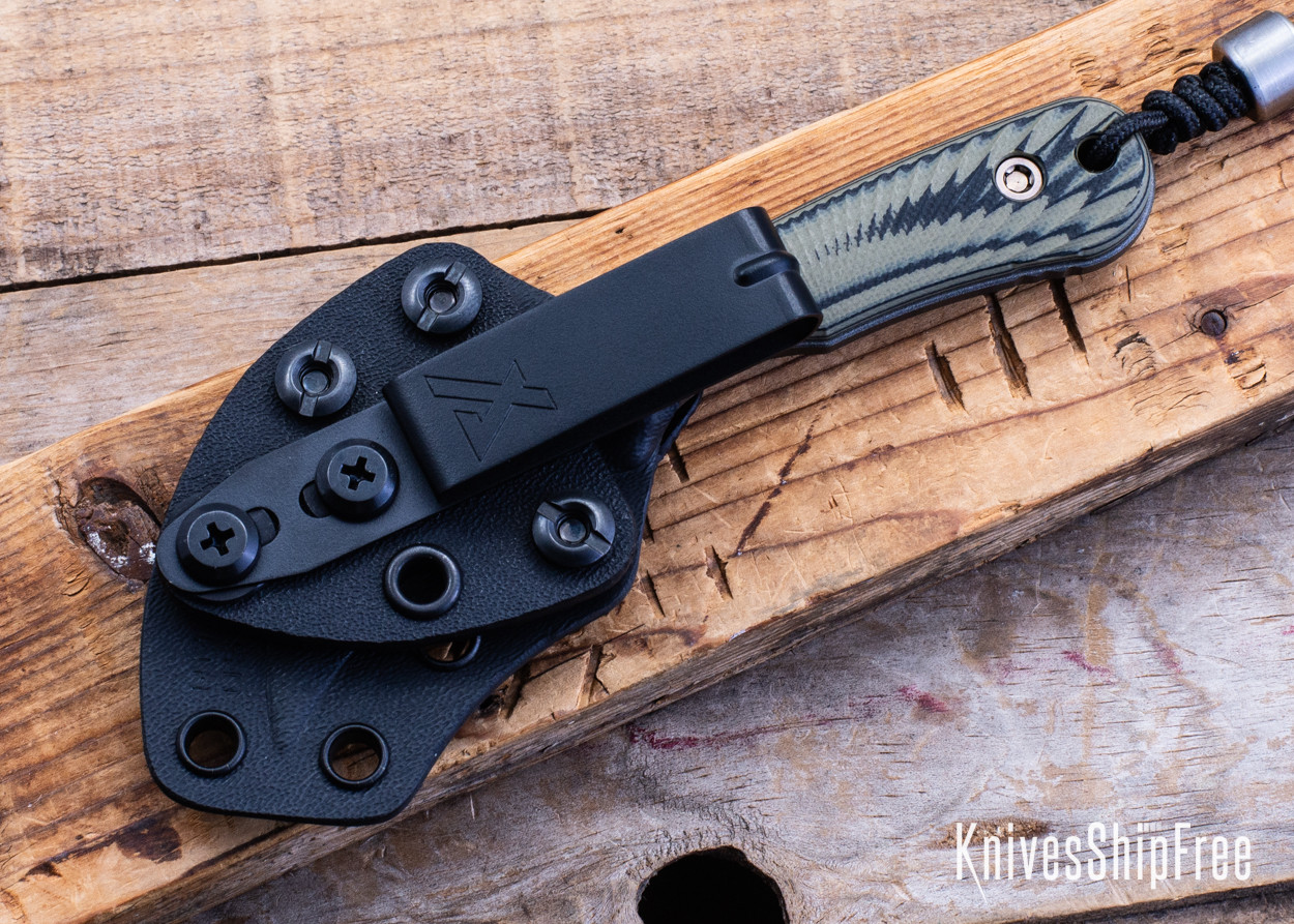 RMJ Tactical: Gym Rat - Dirty Olive G-10 - CPM-MagnaCut - Tungsten Cerakote