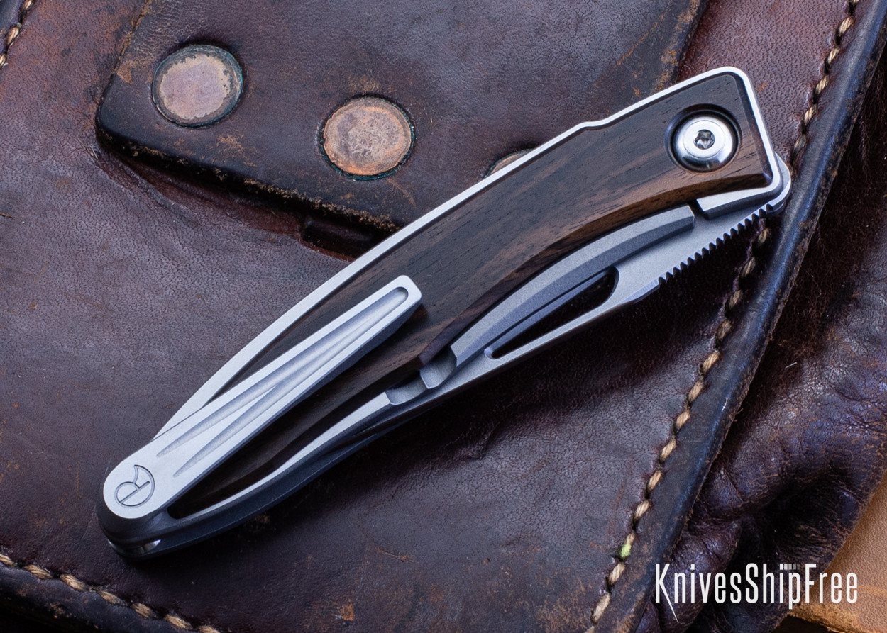 Chris Reeve Knives: Mnandi - Macassar Ebony - CR02DL007