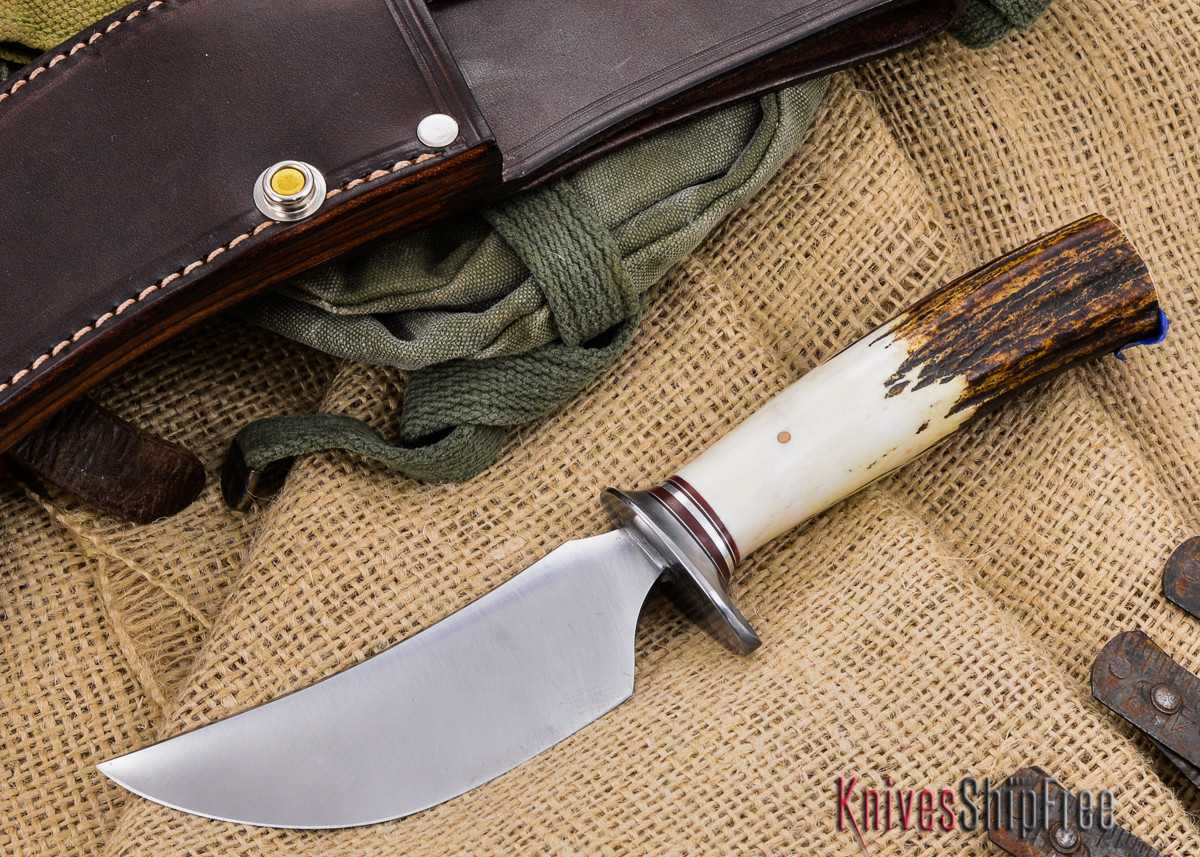 Malosh Custom: 4 1/2" Skinner - Stag Handle