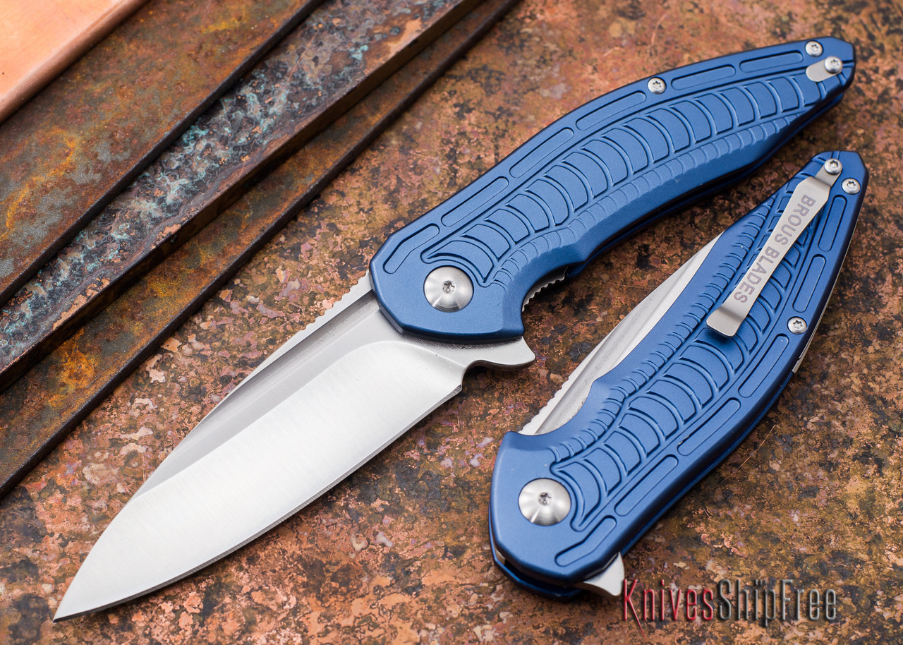 Buy Brous Blades: Bionic XL - Blue Aluminum Handles - Satin Finish In ...