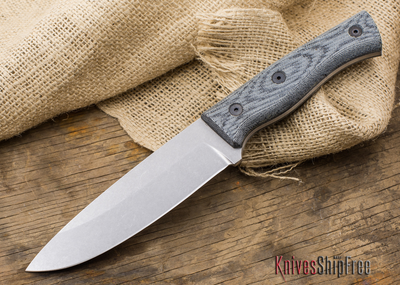 Fiddleback Forge: Production Duke - Black Canvas Micarta - S35VN