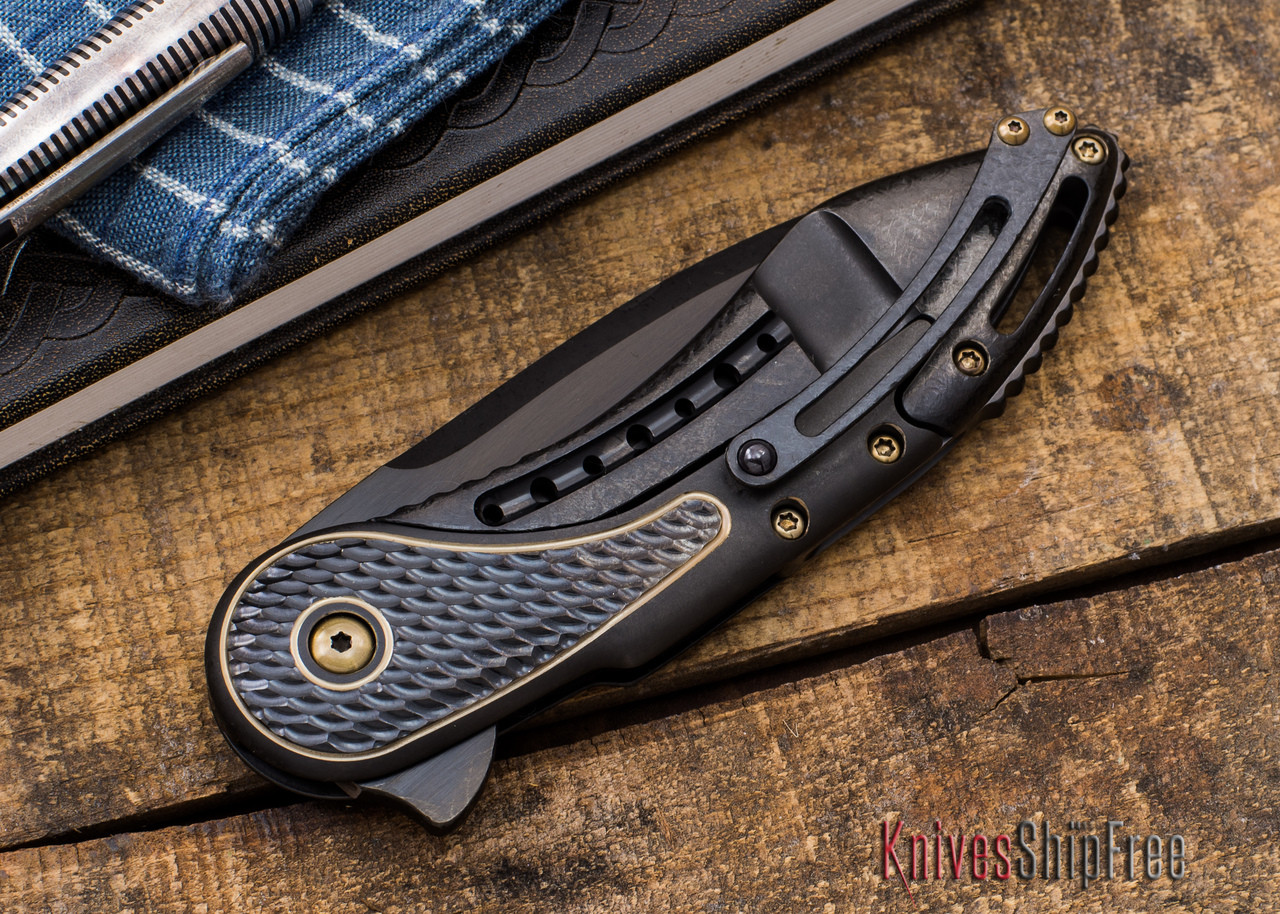 Buy Todd Begg Knives: Custom Glimpse 5.5 - Black & Gold - Compound ...