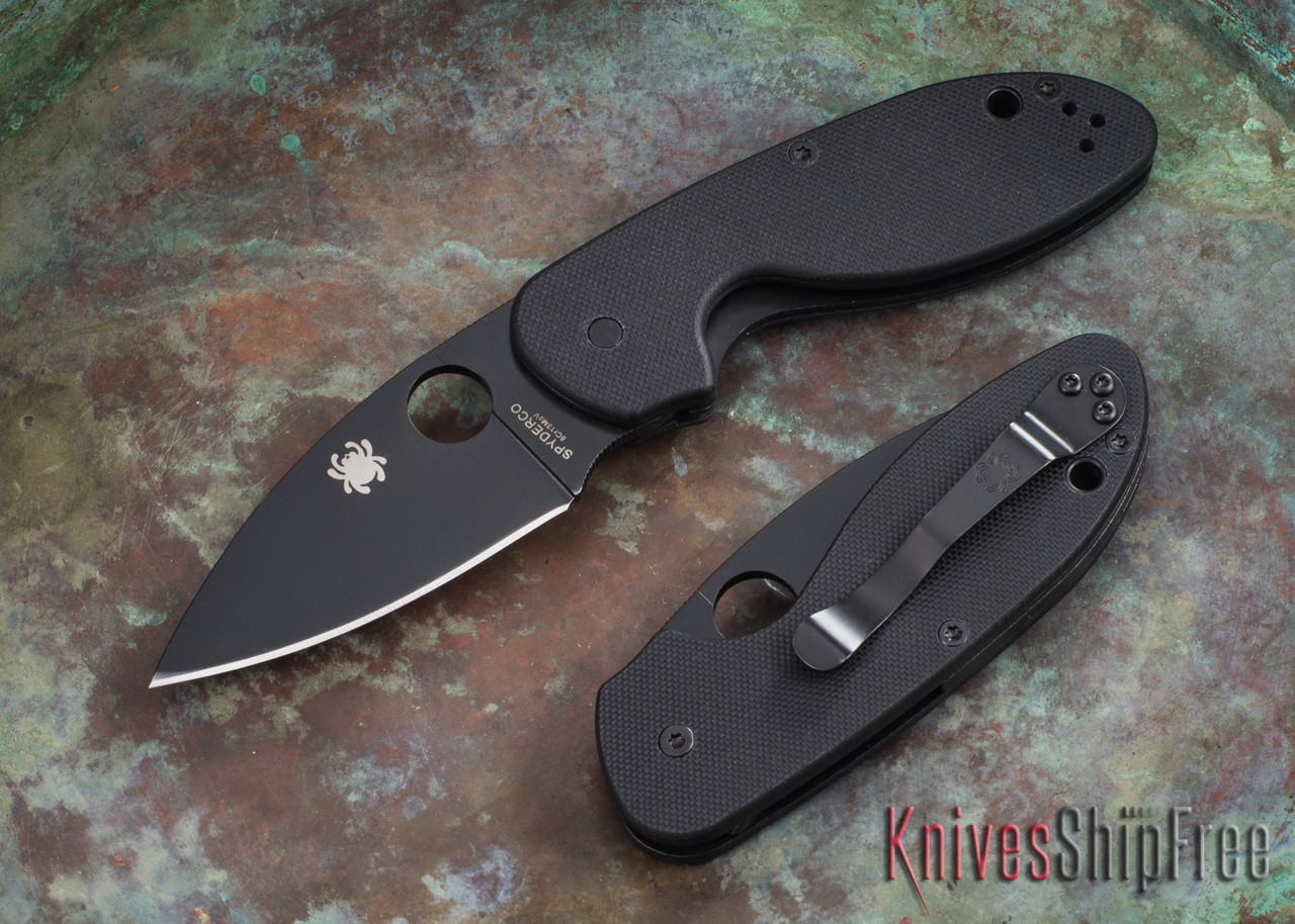 Spyderco: Efficient - Plain Edge - Black G-10