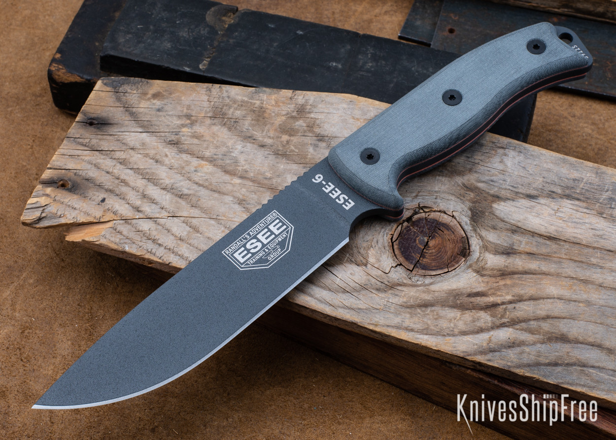 ESEE Knives: ESEE-5PDE - Dark Earth Finish - Coyote & Black G-10