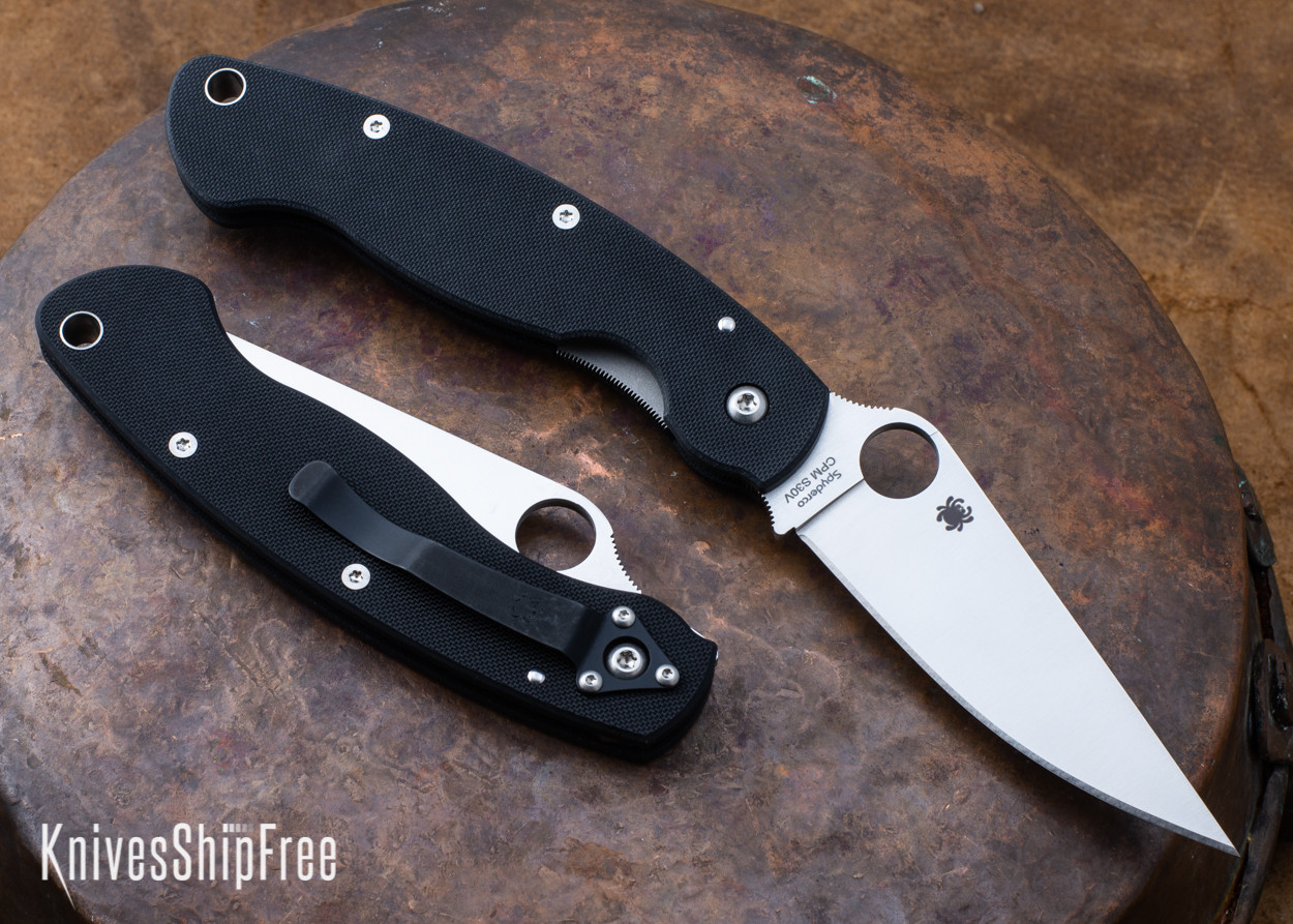 Spyderco: Police 4 Lightweight - Blue FRN - K390 - C07FP4K390