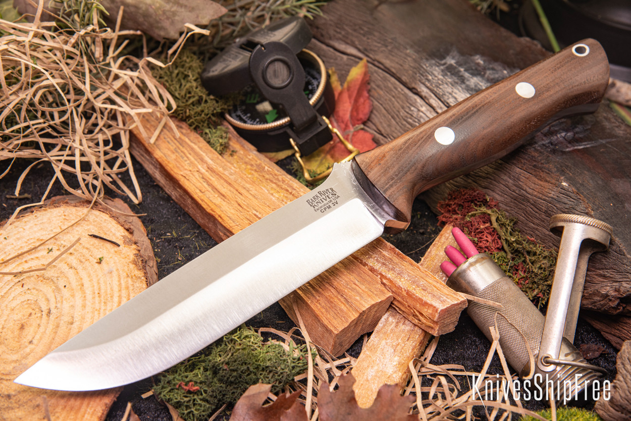 Bark River Knives: Bravo 1.5 - CPM 3V - American Walnut - Rampless