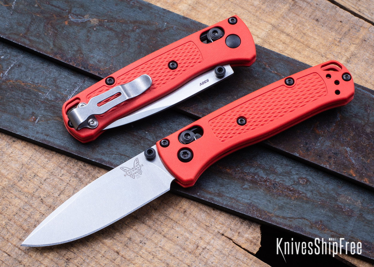 Benchmade Knives: 533 Mini Bugout - Orange Grivory - AXIS Lock - CPM S30V