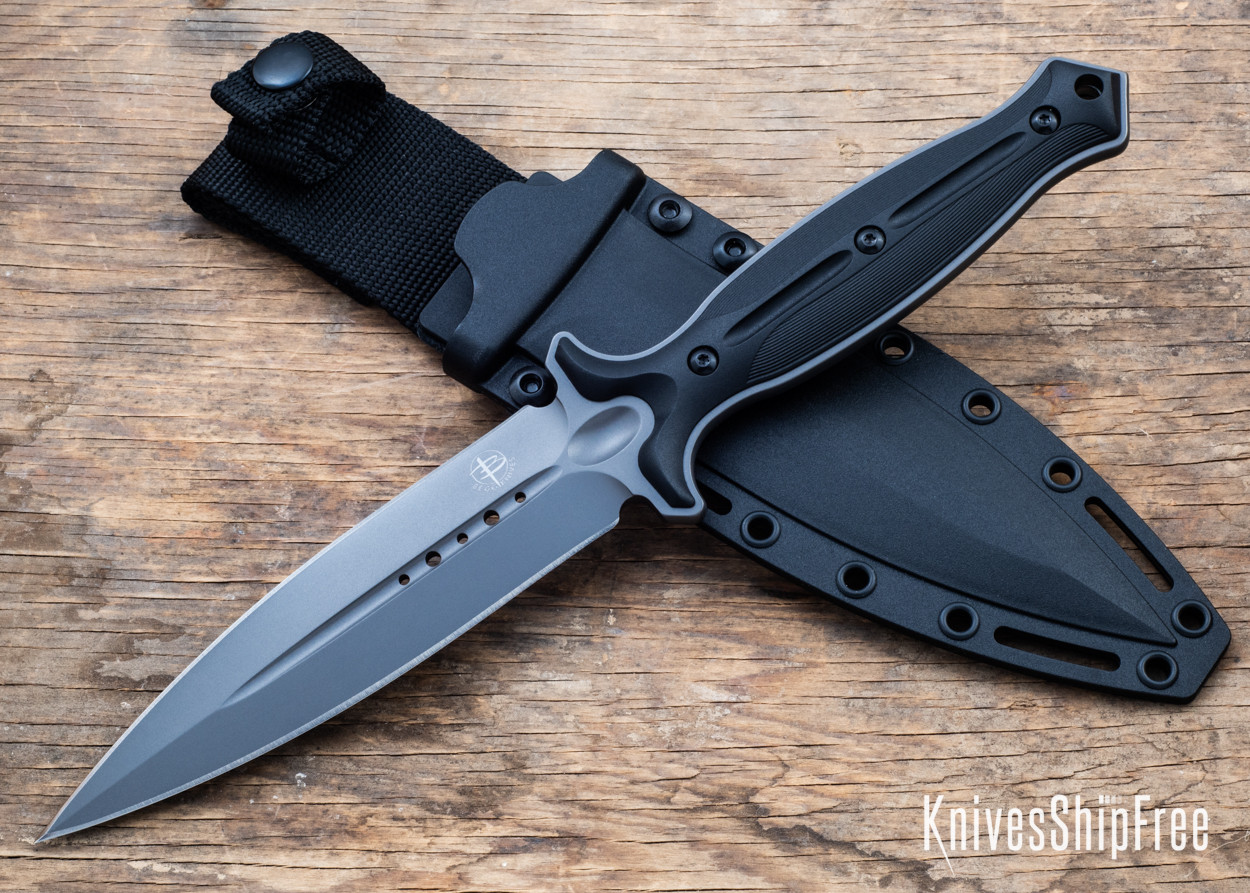 Begg Knives: Filoso Dagger - 1095 Carbon Steel - Gray Finish