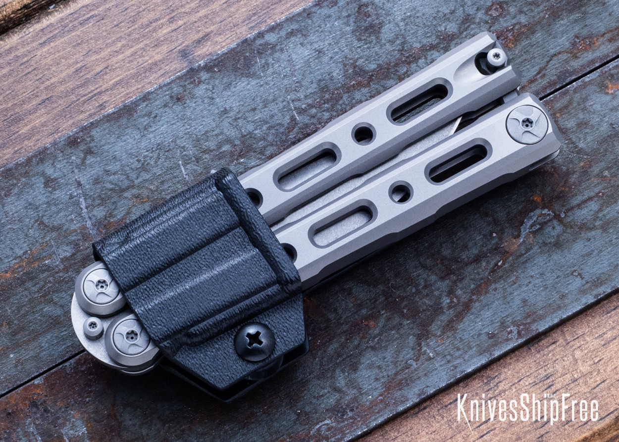 Benchmade Knives: 82 Laro - Billet Titanium Bali-song - CPM-MagnaCut
