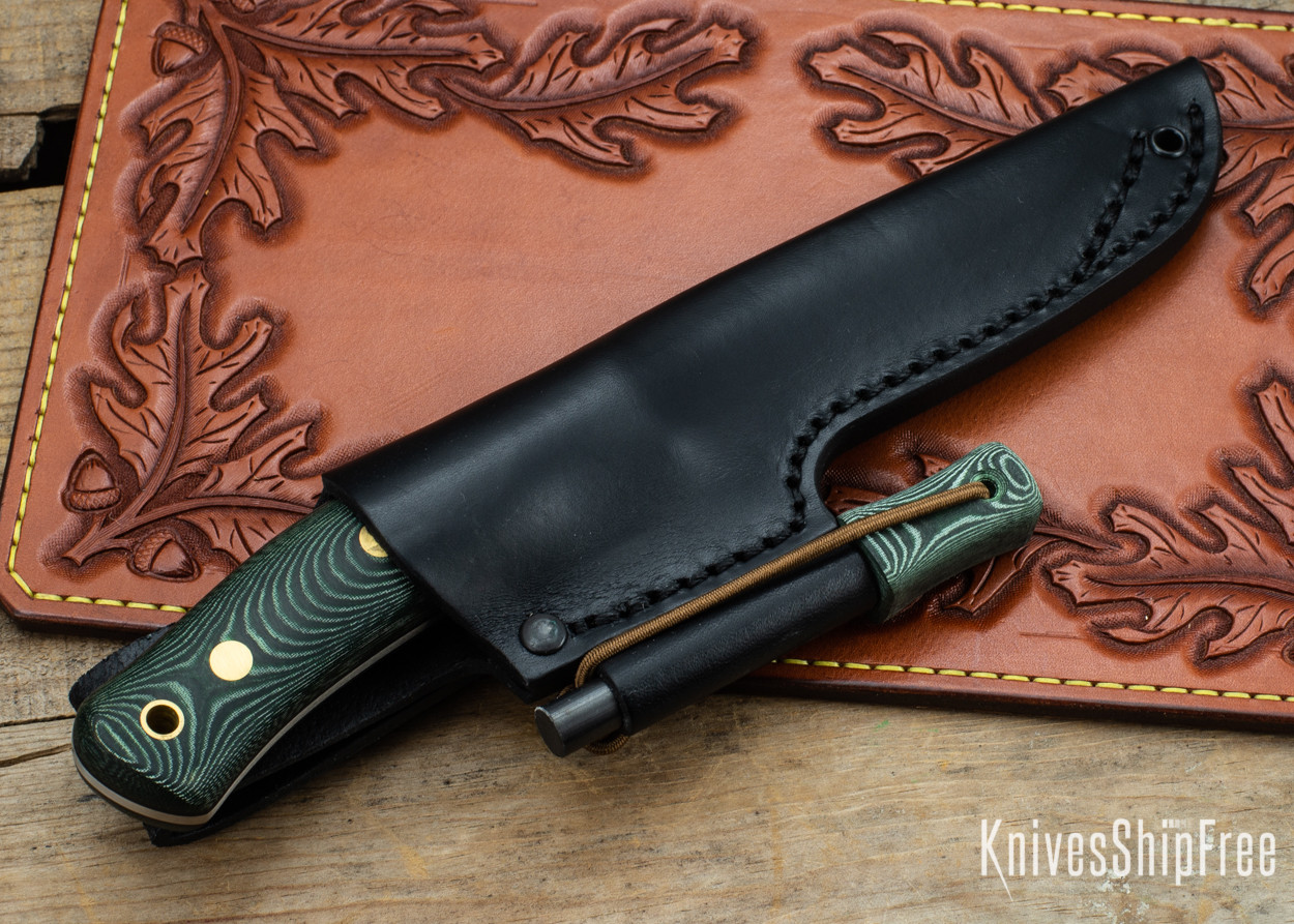 Casstrom: No.10 Swedish Forest Knife - Green Micarta w/ Firesteel