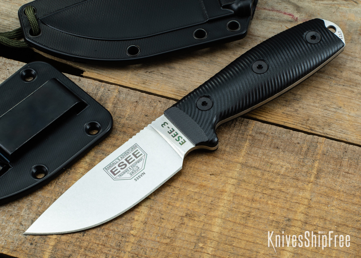 ESEE Knives: ESEE-5PDE - Dark Earth Finish - Coyote & Black G-10