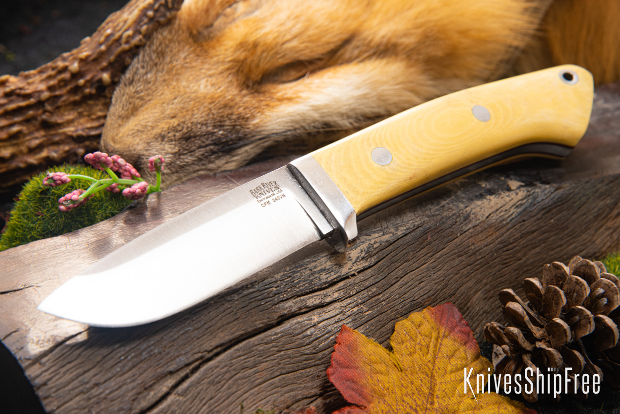 Bark River Knives: Classic Drop Point Hunter - CPM S45VN - Antique ...