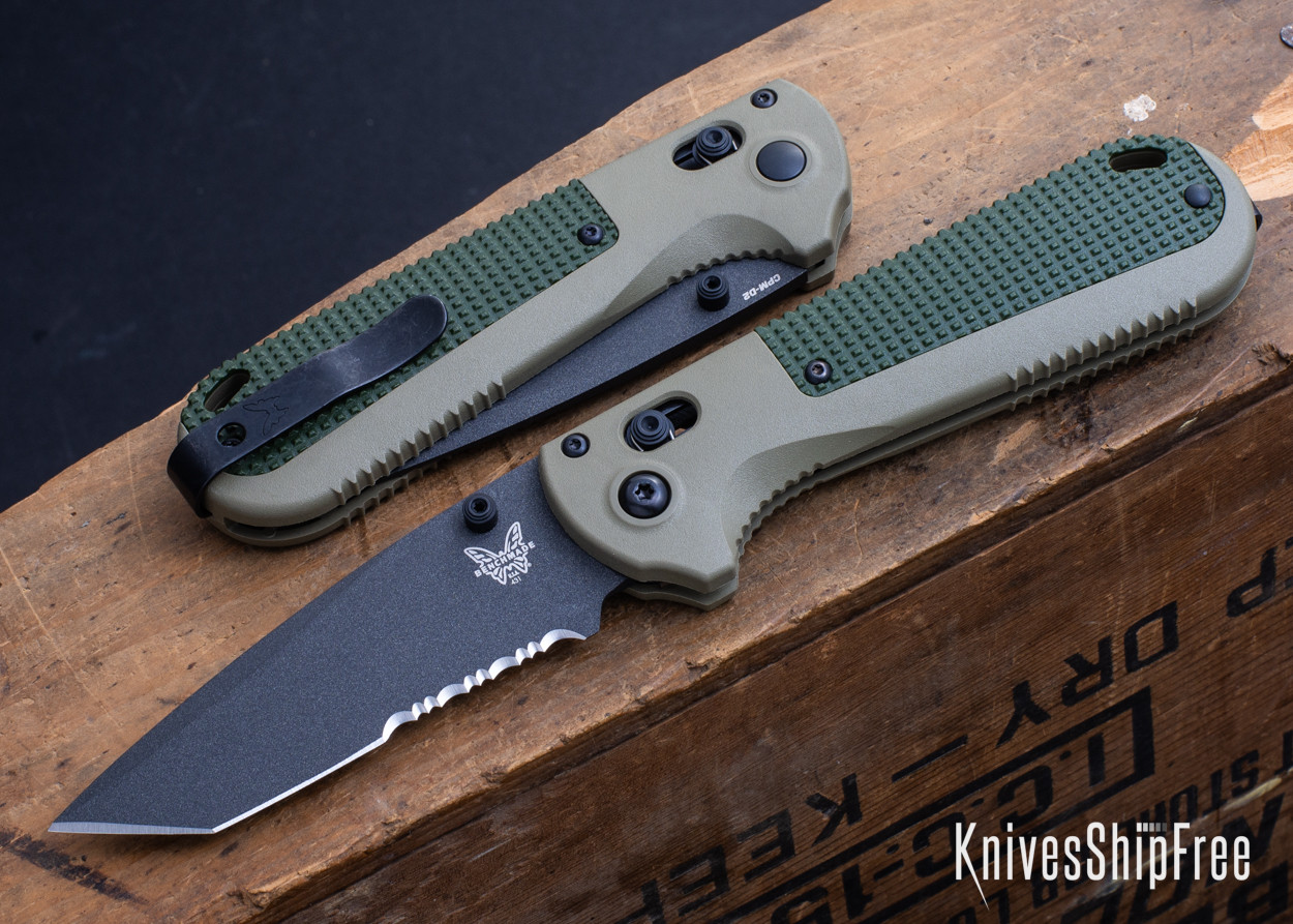 Benchmade Knives: 537SGY-1 Bailout - CPM-M4 Tanto - Partially Serrated ...