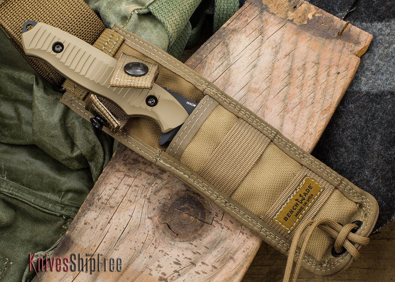 Buy Benchmade Knives: 140BKSN Nimravus - Fixed Blade - Tan Aluminum ...