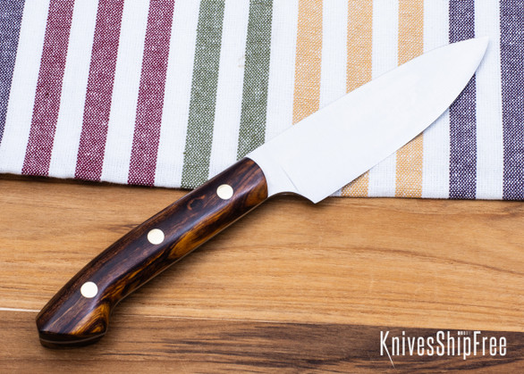 Bark River Knives: Petty Z - CPM-154 - Desert Ironwood - Brass Pins #3
