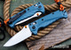 Benchmade Knives: 18065 Mini Adira - AXIS Lock - Depth Blue Grivory ...