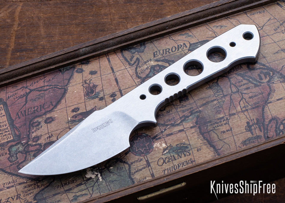 Dervish Knives: Prima - Skeleton Handle - 2 Tone Nitro-V