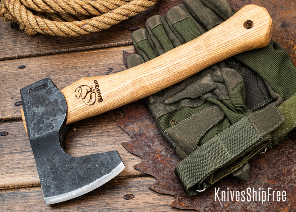 Beavercraft: AX6 Compact Long-Bearded Buscraft Hatchet - Ashwood - 1066 ...