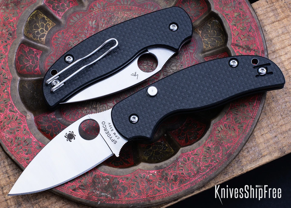 Spyderco: Sage 6 - Button Compression Lock - Carbon Fiber / G-10 - CPM-S30V