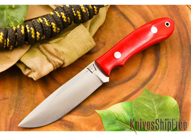 Hyken Knives: Lite Hunter CPM-154 - Red Linen Micarta