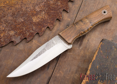 Fiddleback Forge: Duke - Bocote - Natural & White Liners - A2 Steel