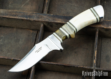 Alan Warren Custom Knives: #2403 Trailing Point Hunter - Warthog Tusk ...