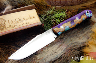 Bark River Knives: Ultralite Field Knife - CPM 3V - Purple Cholla ...