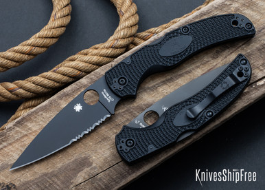 Spyderco: Native Chief Lightweight - Blackout - Black FRN - CTS-BD1N ...
