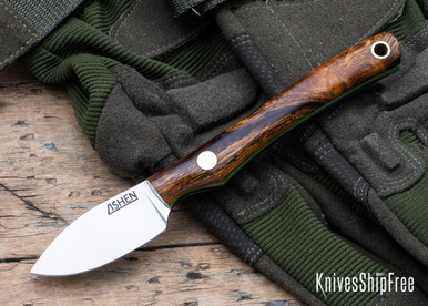 Lishen Knives: Mini Northern Scalpel - Desert Ironwood - Brass Pin ...