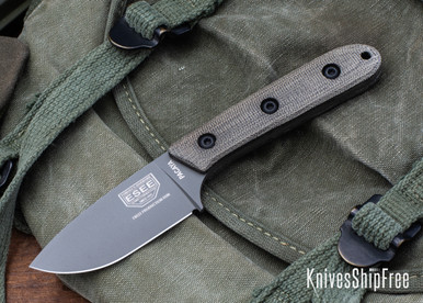 ESEE Knives: Pacaya - CPM 3V - OD Canvas Micarta - Olive Cerokote