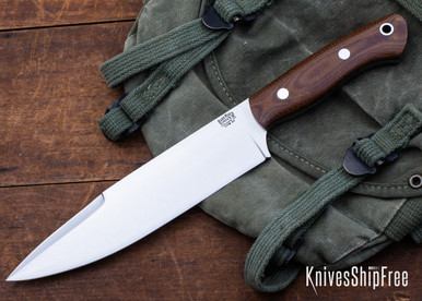 Bark River Knives: Aurora III - CPM 3V - Brown Canvas Micarta - Green ...
