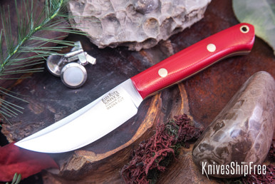 Bark River Knives: Little Caper - MagnaCut - Red G-10 - Yellow Liners ...