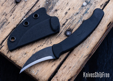 Ed's Manifesto & Kopis Designs: L-Via Field Knife - Black - Acid Stonewash