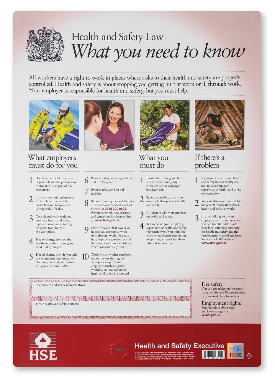 Health & Safety Poster A3 - PPS