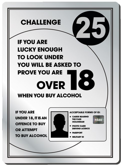 Challenge 25 Sign 210 x 297mm Brushed Silver - PPS