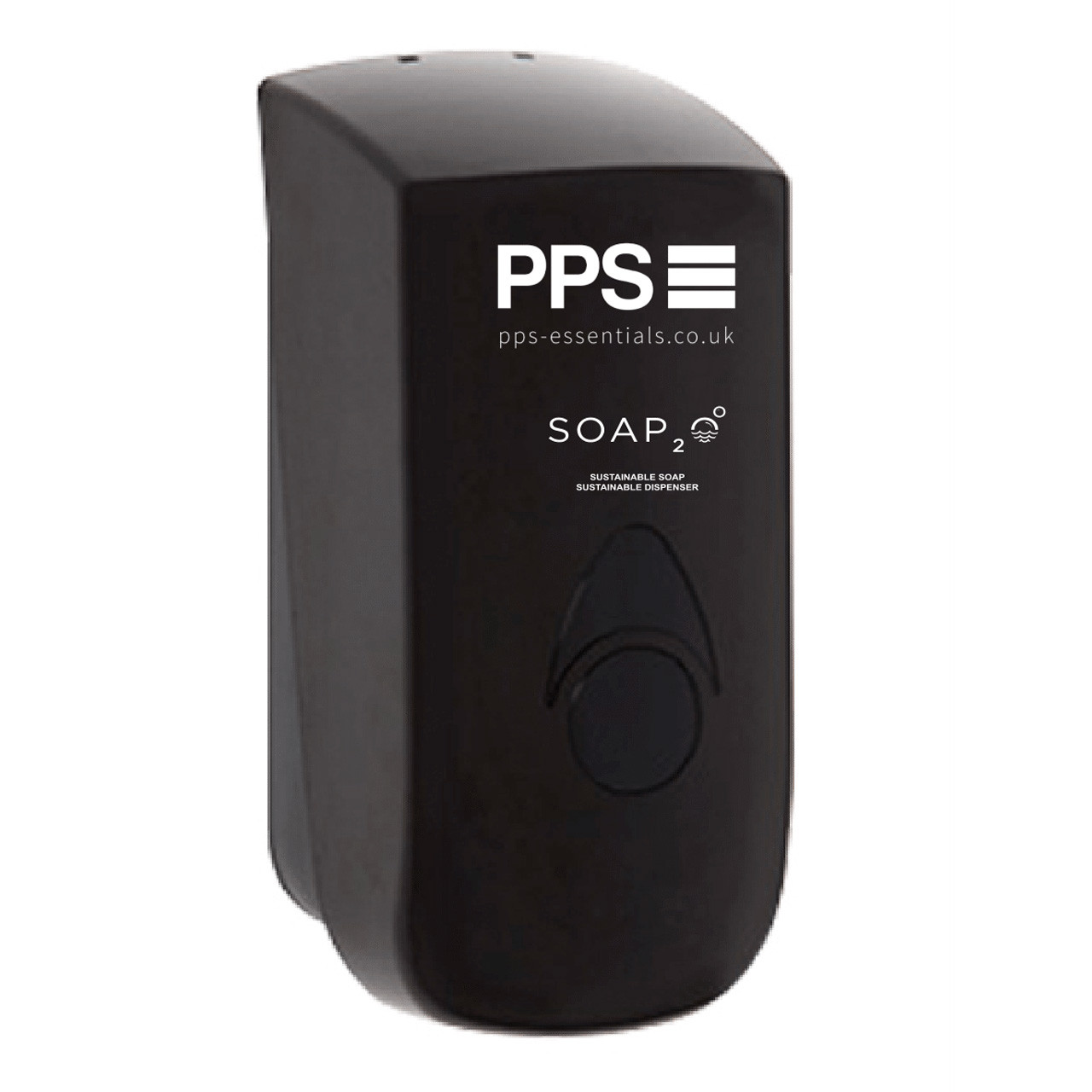 SOAP2O Myriad Foam Bulk Fill Dispenser Black Recycled 900ml - PPS LTD