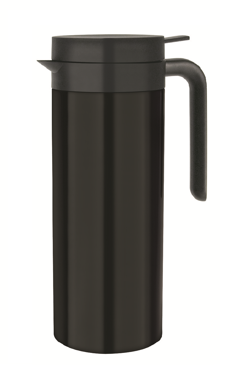 Cylinder Type Vacuum Jug 1 Litre - Black - PPS