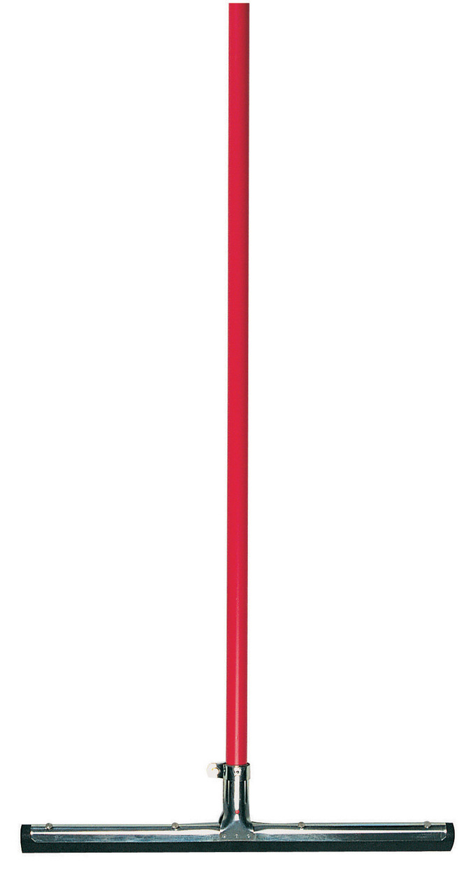 Steel Floor Squeegee Handle 54" Red - PPS LTD