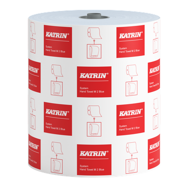 Katrin Classic Roll Towel 2ply Blue 130m x 6 - PPS