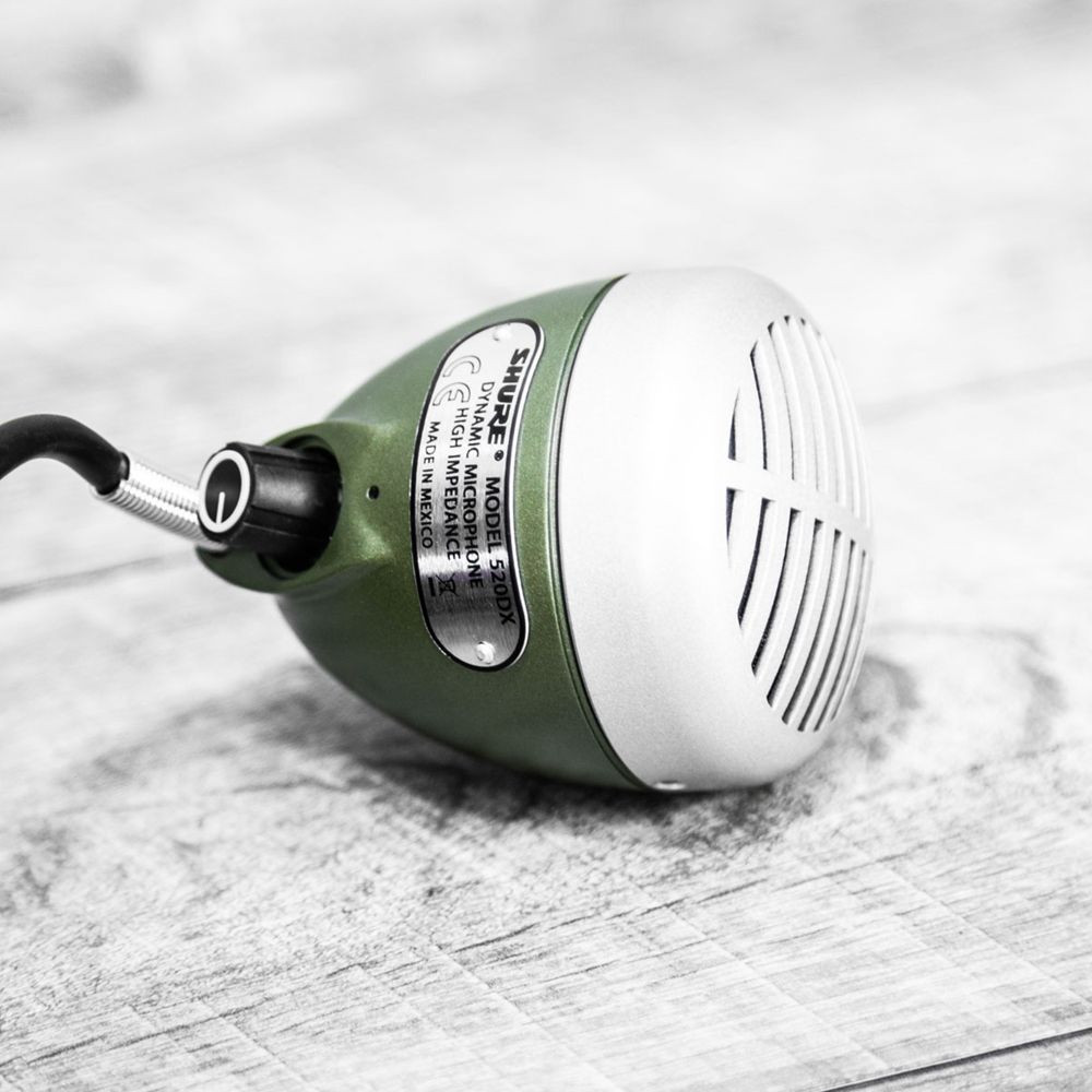 Shure Green Bullet 520DX Harmonica Microphone - The Music Den
