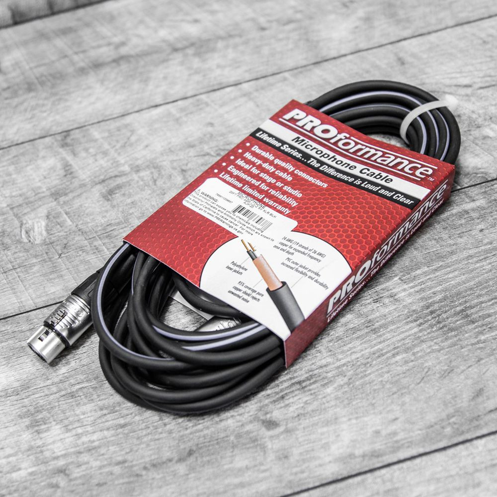 PROformance 20' Microphone Cable - The Music Den