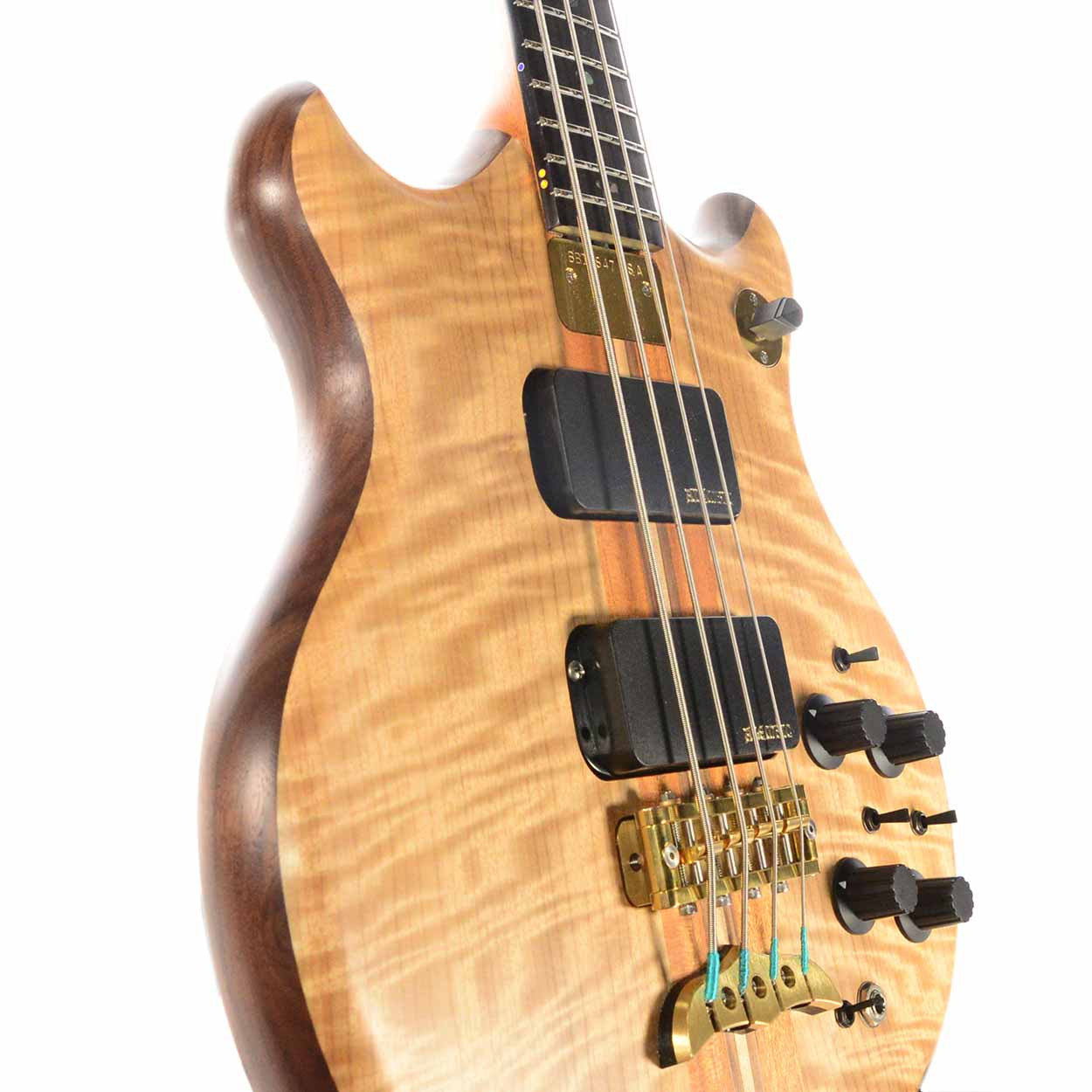 Alembic Stanley Clark Inside Out Brown Bass w/Custom LEDs & OHSC MINT ...