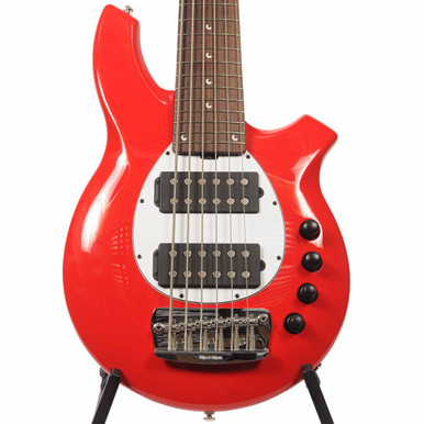 Ernie Ball Music Man Bongo 6 String Bass Chili Red w/HS Case USED - The ...