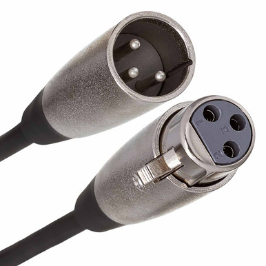 Hosa Balanced Interconnect XLR3F to XLR3M Mic Cable - 3FT - The Music Den