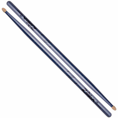 Zildjian 5A Chroma Blue (Metallic Paint) Drumsticks - The Music Den